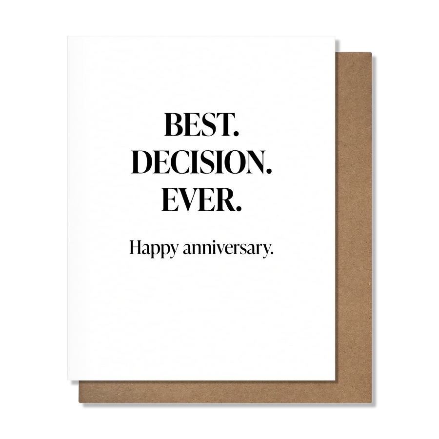 Best Decision Card | Pretty Alright Goods